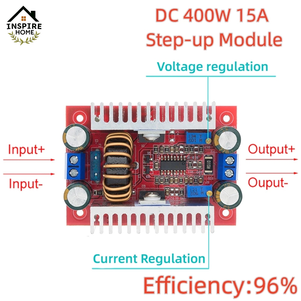 DC-DC 400W 15A Step-up Boost Converter Constant Current Power Supply LED Driver 8.5-50V to 10 ...