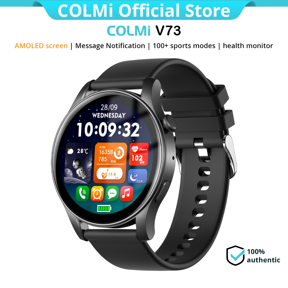 COLMI V73 Amoled Screen Smart Watch Bluetooth Calling IP67 Waterproof ...