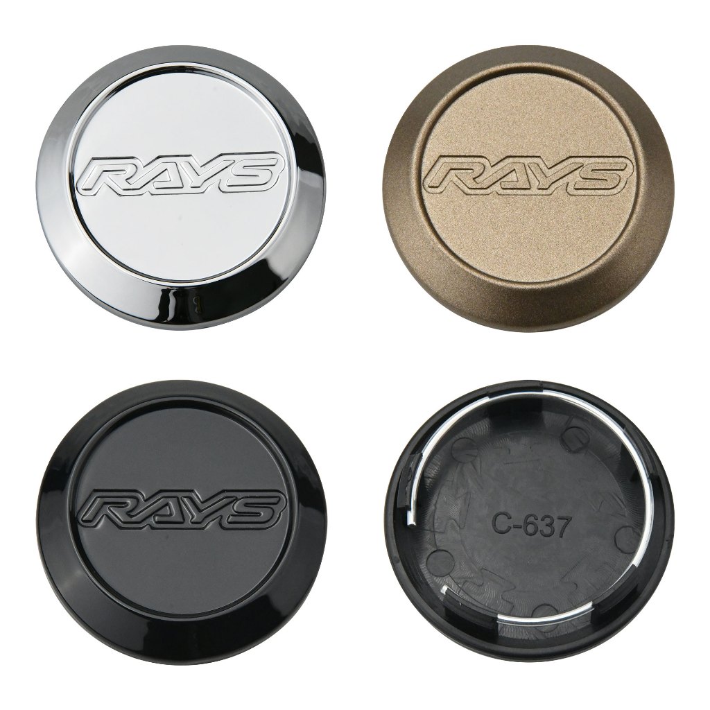 4 Piece 56MM RAYS Center Caps 60mm Wheel Cover Rim Hub Cap Car Racing ...