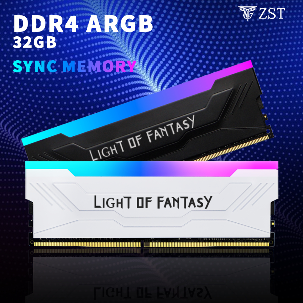 ZST DDR4 32GB 2666/3200MT/s Desktop Memory XMP2.0 Intel AMD ARGB Memory ...