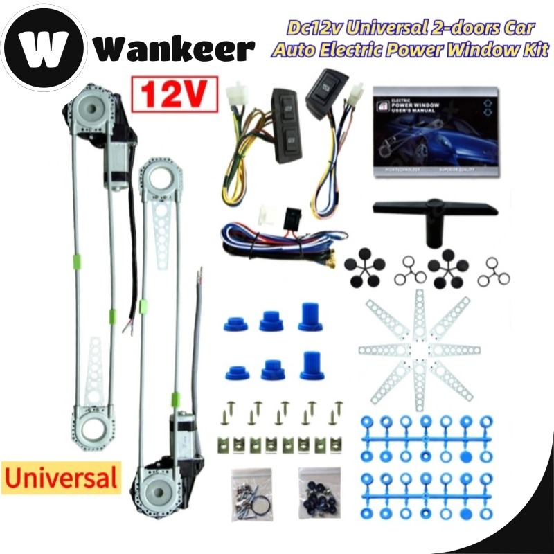 Wankeer Universal DC12V 2/4-Door Car Electric Window Kit – Silent ...