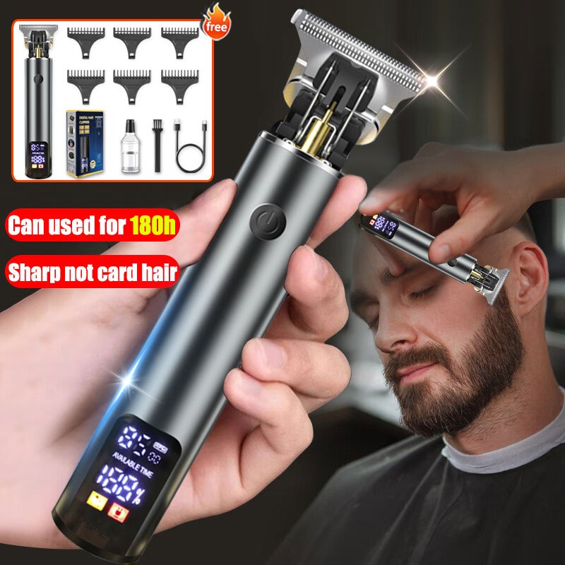 【10 in 1】Vintage Electric Hair Cutting Machine Hair Clipper ...
