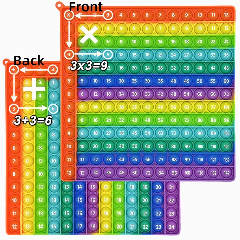 Math Learning 12x12 Multiplication Chart Board Games, Math ...