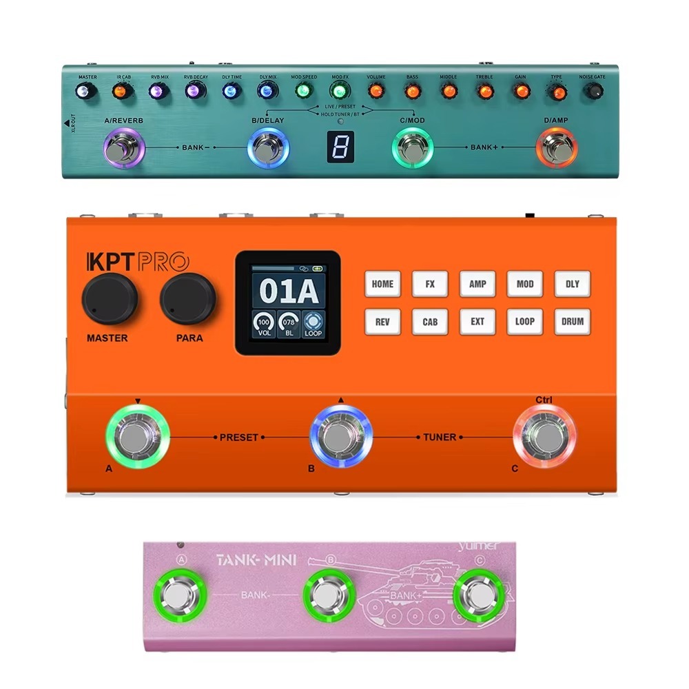 Yuimer KPT PRO Guitar Effect Pedal,Loop ,Drum with Noise Reduction ...