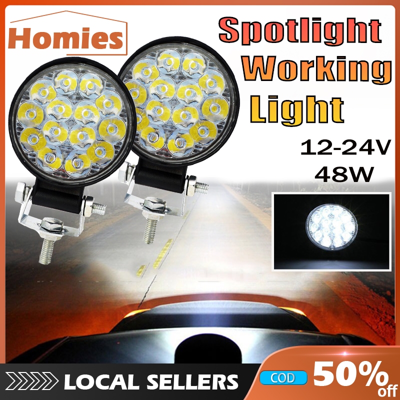 Spotlight Working Light Led 42w Round Spotlight Fog Light Headlight For ...