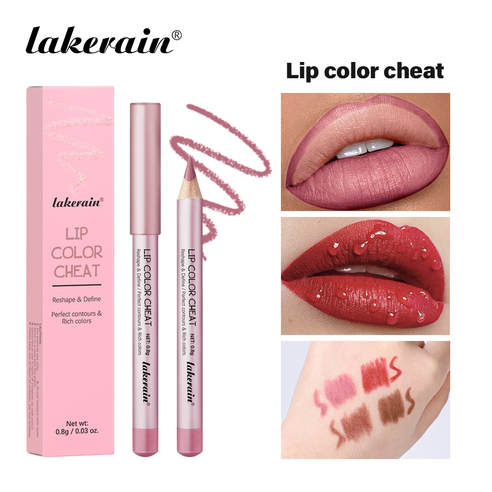 Lakerian Lip Cheat Lip Liner,Lip Liner Pencil,Nude Pink Lip Liner ...
