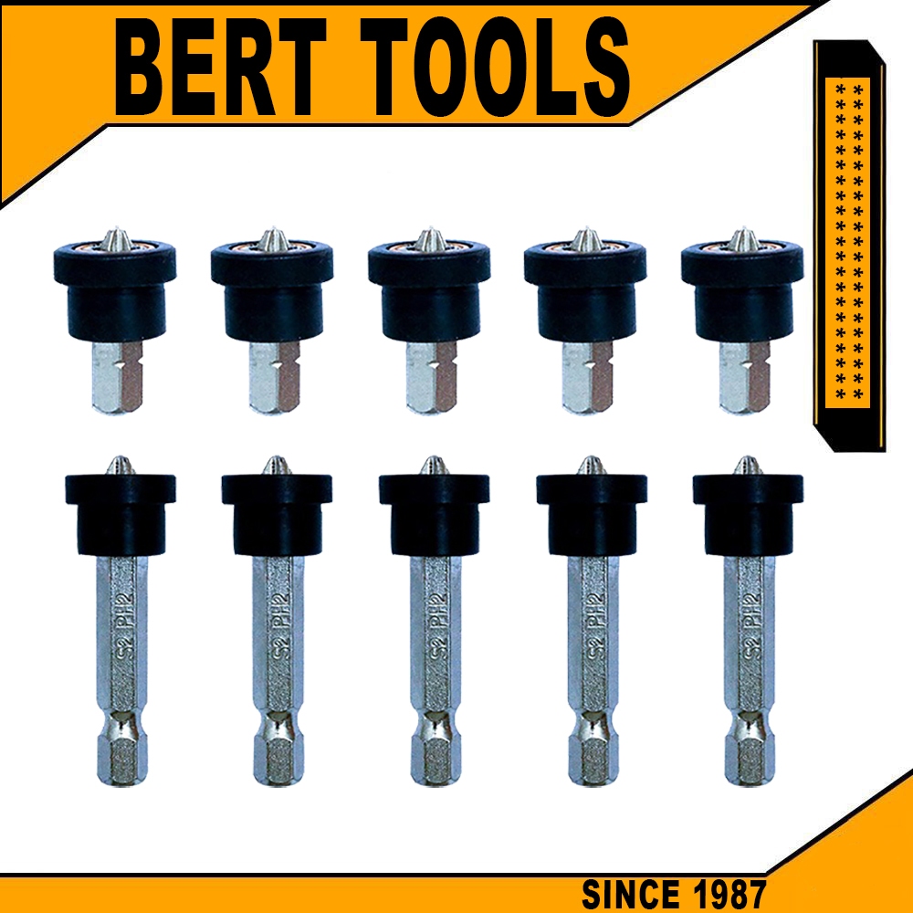 BERT🇵🇭｜Drywall Screwdriver Bits Magnetic Cross Screwdriver Bits Set PH2 ...
