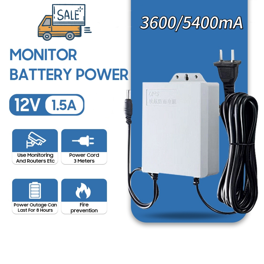 V380 PRO 12V 1.5A Uninterruptible Power Supply Mini UPS Battery Backup ...