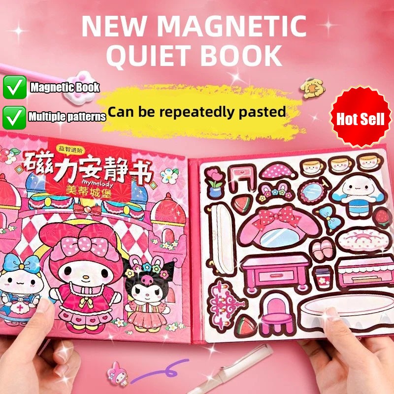 Multiple patterns The child is quiet Cartoon Magnetic Toys Sanrio Quiet ...