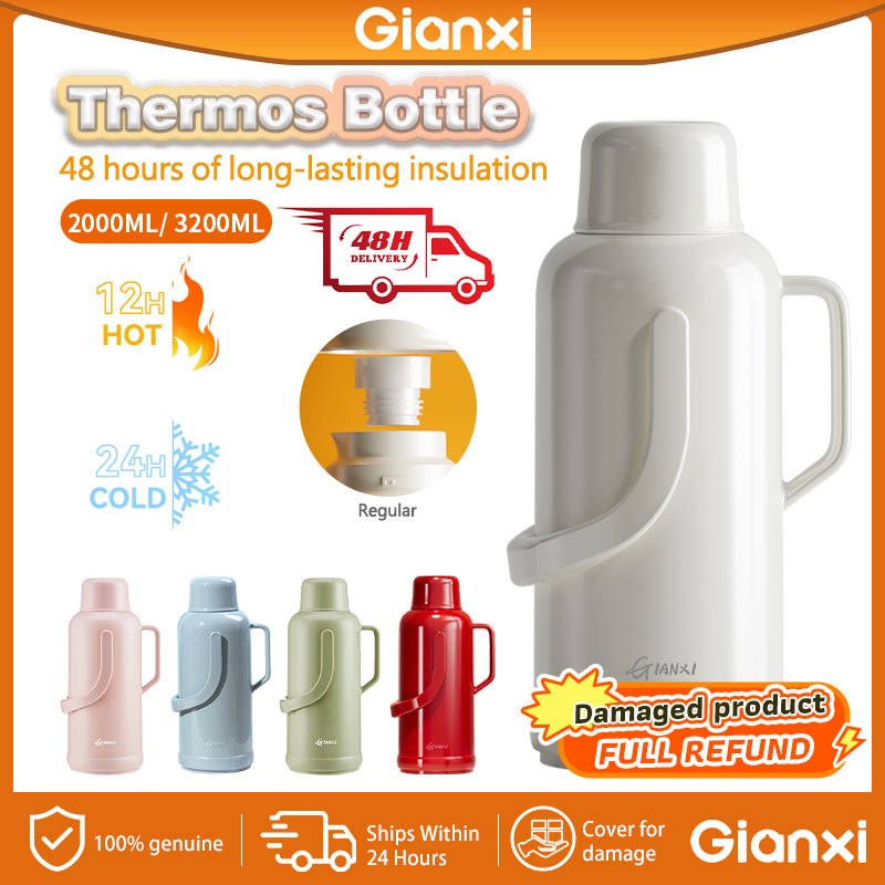 GIANXI 2L/3.2L Large Capacity Smart Boiling Kettle Thermos Pot Cold ...
