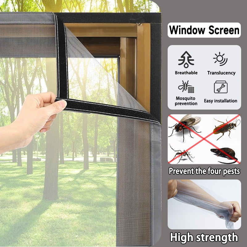 Window mosquito-proof screen, window net, self-installation, no ...