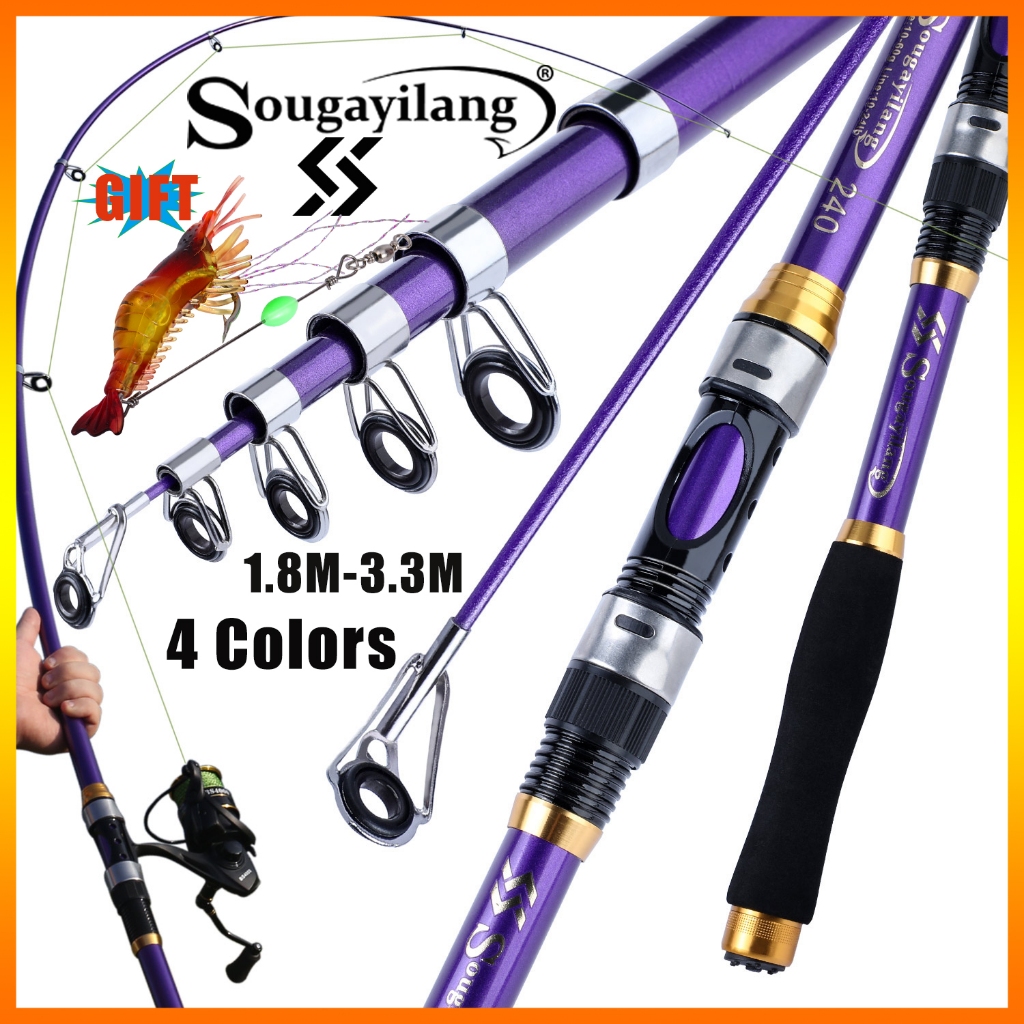 Sougayilang 1.8m 2.1m 2.4m 2.7m 3.3m EVA Handle Fishing Rod Ceramic ...