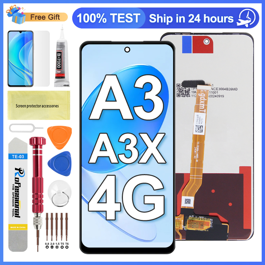 For OPPO A3 A3x 4G LCD Display CPH2683 CPH2641 Touch Screen Replacement ...