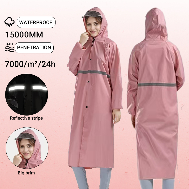 Long Raincoat Poncho Motorcycle Bicycle Makapal Kapote Waterproof ...