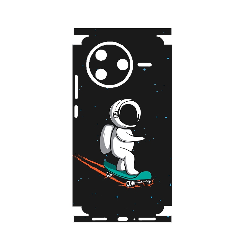 3D Cute Astronaut Matte Skin Film Full Body Phone Sticker For XIAOMI ...