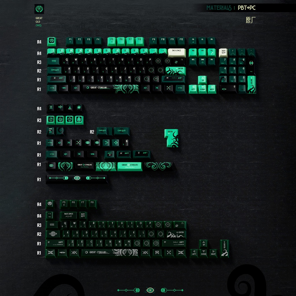 -LW- KEY CERBERUS Cthulhu Keycap Customized Mechanical Keyboard Keycap ...