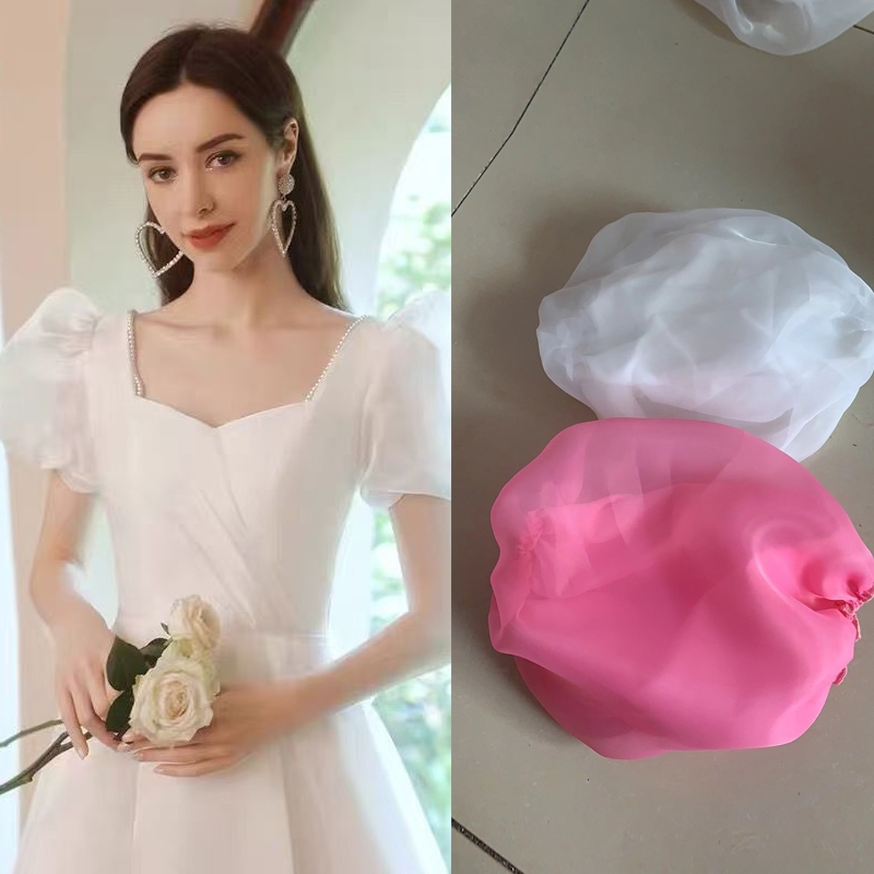 Bridal Detachable Bubble Sleeves | Off-White/Black Wedding Ball Gown ...