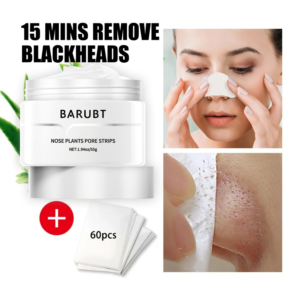 Barubt Nose Plants Pore Strips Deep Pore Cleansing Oil Balance Gentle ...