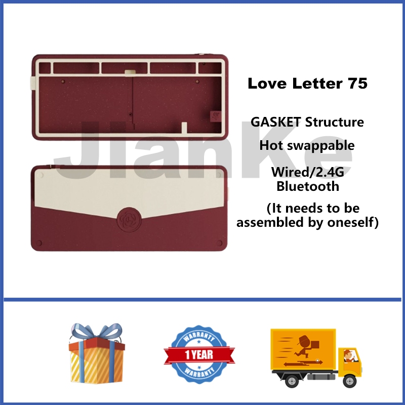 Love Letter 75 Aluminum Wireless Mechanical Keyboard 75% Hot swappable ...