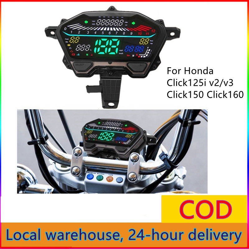 for Honda Honda Click125i v2/v3 Click150 Click160 LED Full Digital ...