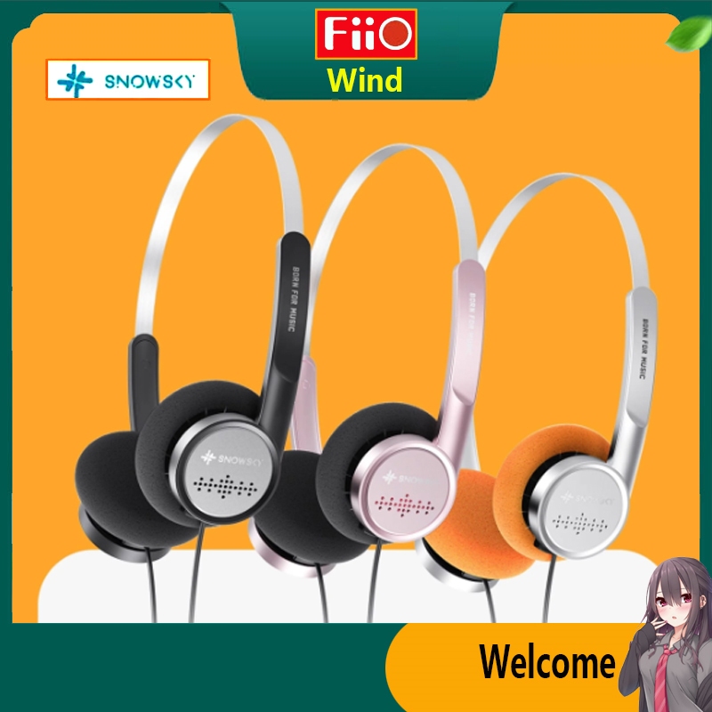 FiiO Snowsky Wind Wired HIFI Headphone 40mm Dynamic Rotating Adjustable ...