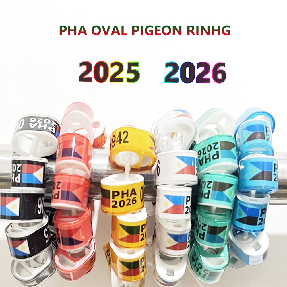 2026 PHA Oval Pigeon Ring 2025 Oblong Rings 8mm Pigeons Parrot Leg ...