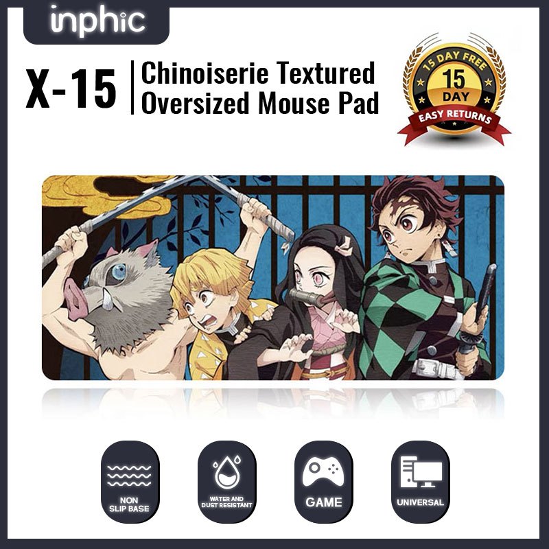 INPHIC x Demon Slayer ( X-15 ) Extended Mouse Mat / Mouse Pad For ...