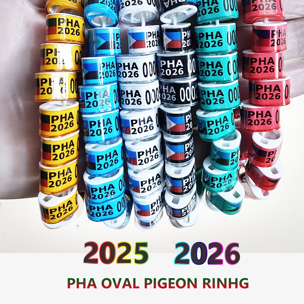 Oval Pigeon Ring PHA 2026/2025 Oblong Rings 8mm Pigeons Parrot Leg ...