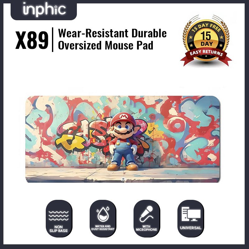INPHIC x Portable Super Mario Washable mouse Pad Expansion Large mouse ...