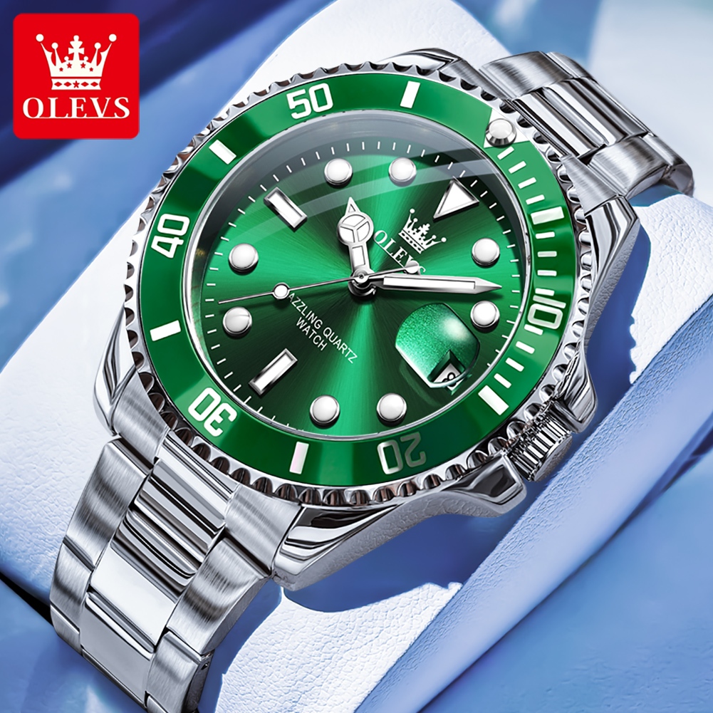OLEVS Water proof Watch For Men Original Stainless Steel Quartz ...