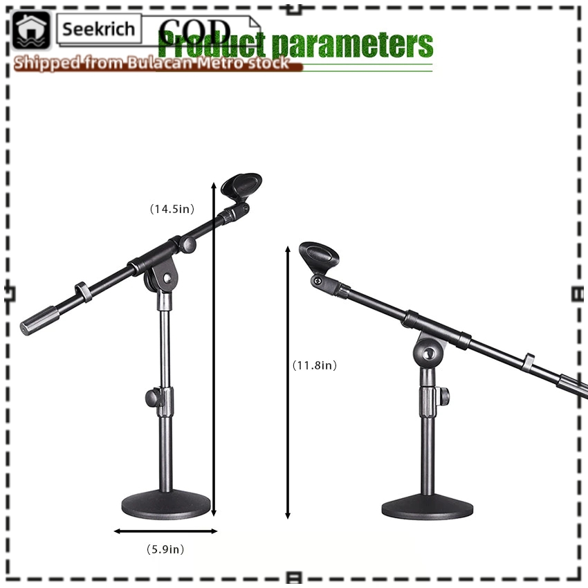 Metal microphone telescopic table stand, suitable for indoor, family ...