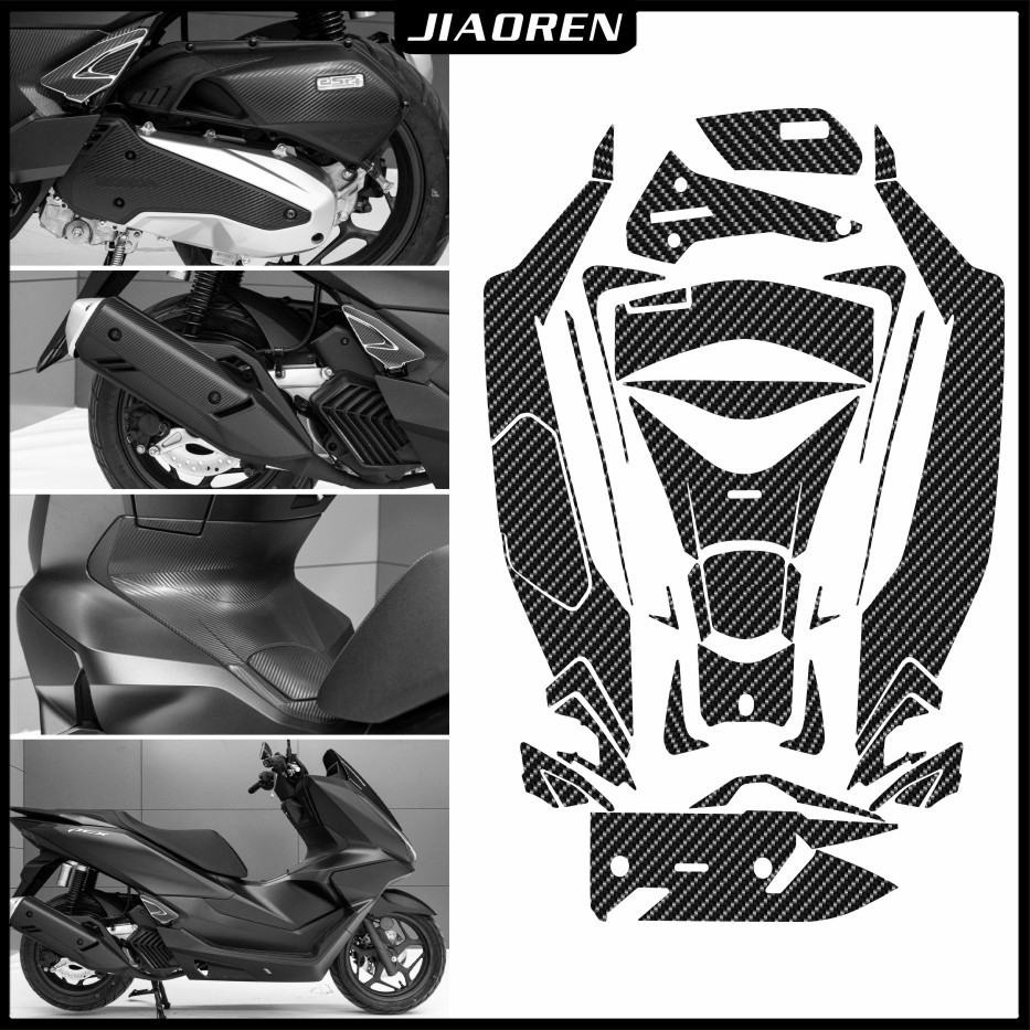 Honda pcx 160 2025 carbon fiber sticker for motorcycle fuel tank cover ...