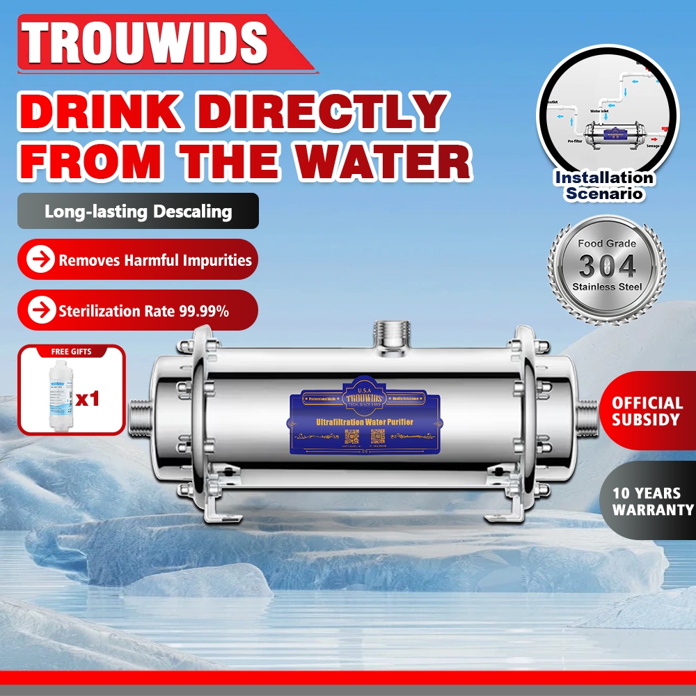 TROUWIDS Authentic Water Purifier System Stainless Water Filter Water ...