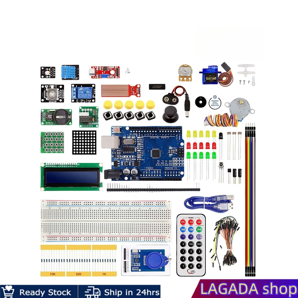 2023 Makerlab Upgraded Starter Kit for Uno R3 DIP with PDF Manual ...
