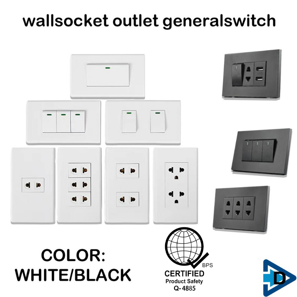 1 2 3 Gang high-quality Wall Socket Socket outlet General switch for household appliances ...