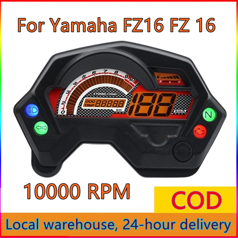 Digital Motorcycle Speedometer LCD Display 10000 RPM Tachometer ...