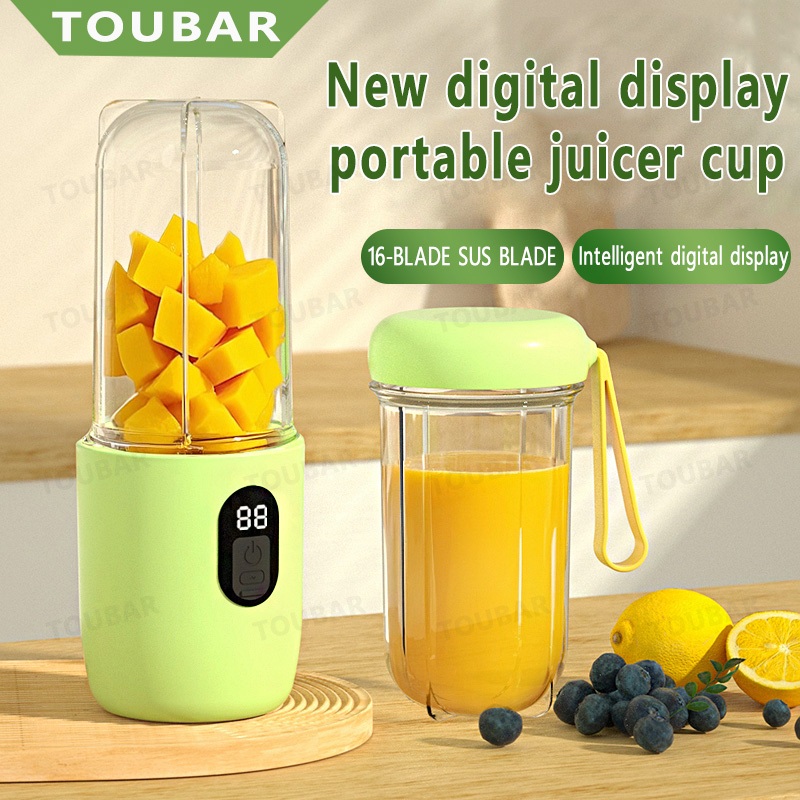 Portable Juicer Blender Tumbler Heavy Duty Digital Electric Juicer ...