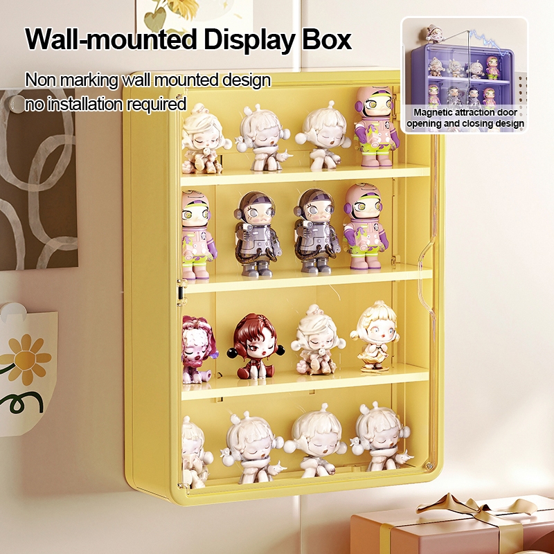 Popmar acrylic display box wall mounted display cabinet multi-layer ...