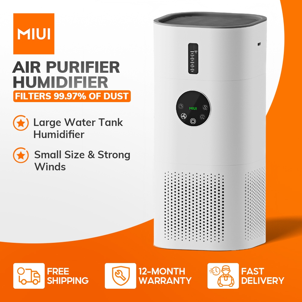 MIUI 2 in 1 Air Purifier Humidifier with oil Remove 99.97% of PM2.5 ...