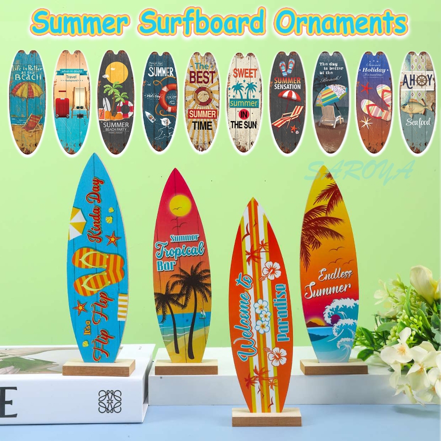 Surfboard Sign Surfboard Beach Signs Summer Wood Sign Summer Party ...