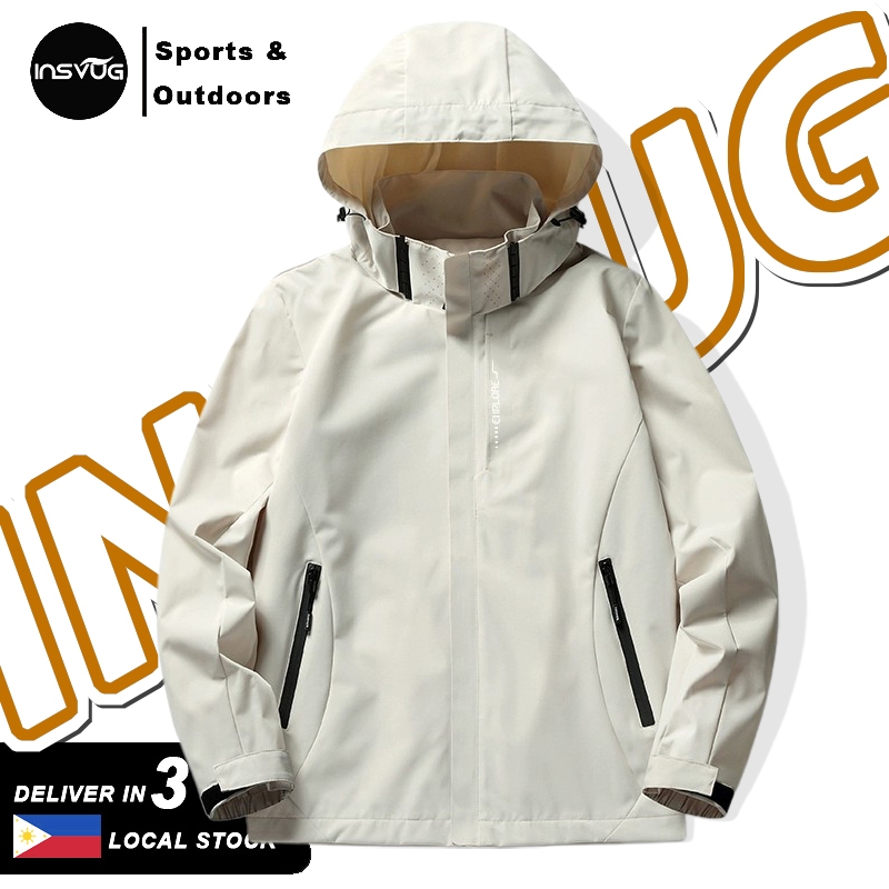 INSVUG Waterproof Jackets For Women Windbreaker Men Sports Outdoor ...