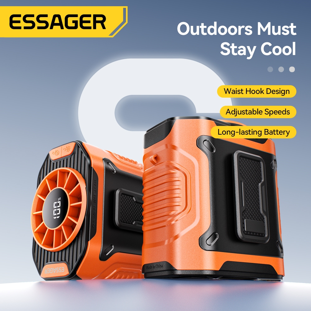 Essager Super Powerful Wind Fan Built-in 4000 mAh Large-capacity ...