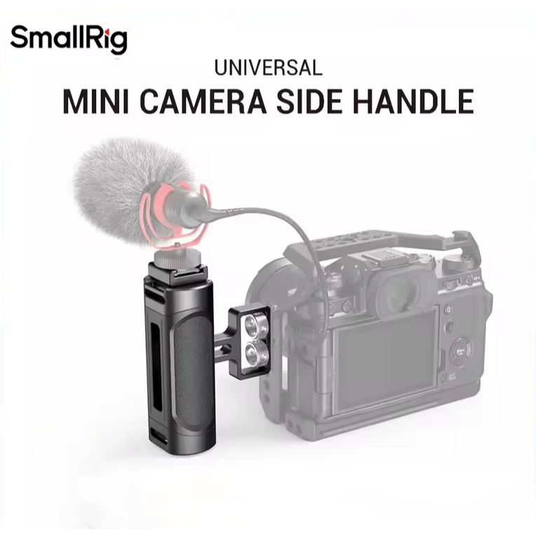 SmallRig Mini Camera Side Handle Handgrip with Two 1/4”-20 Screws Mount ...