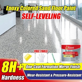 [High Gloss]5KG Epoxy Resin Colored Sand Self Leveling Floor Paint High Hardness Cement Topcoat ...