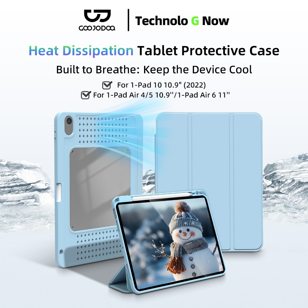 GOOJODOQ For Ipad Case Air 4/5/6 10.9&11 Strong Heat Dissipation ...