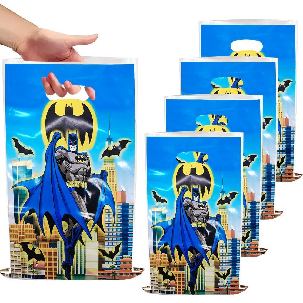 10/20/30pcs Batman Gift Bags Birthday Party Decoration Superhero Goodie ...