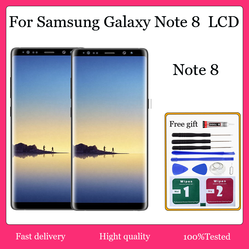 Original AMOLED For Samsung Galaxy Note 8 LCD Display Touch Screen With ...