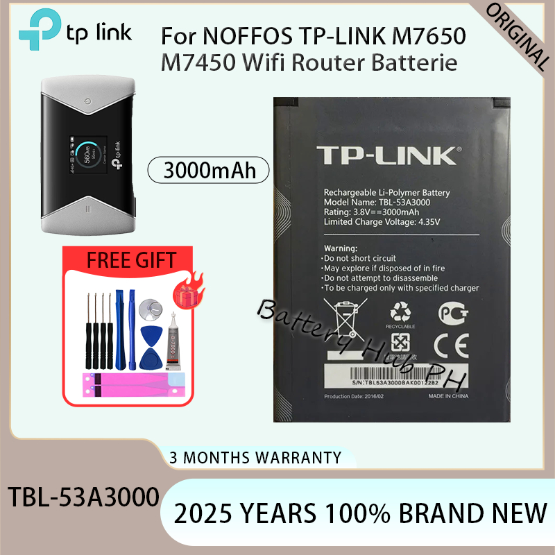 TP-link original battery/For TP-LINK M7450 M7650 WIFI(TBL-53A3000 ...