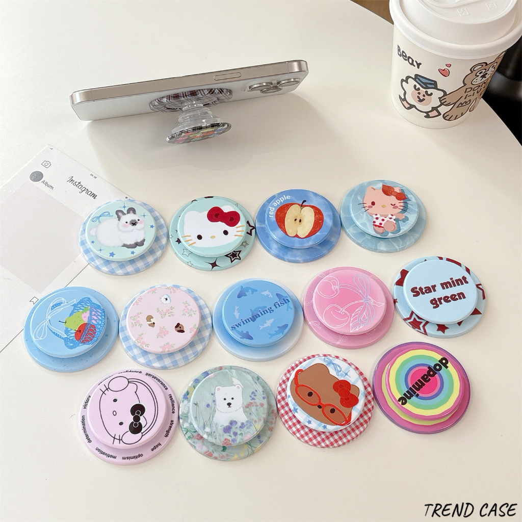 Cute Hello Kitty Mobile Phone Magnetic Holder Socket Pocket Support for ...