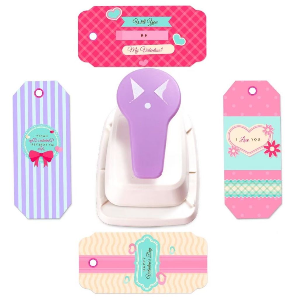 3-in-1 Puncher Clothing Tag Puncher Straight Gift Tag Paper Punches DIY ...